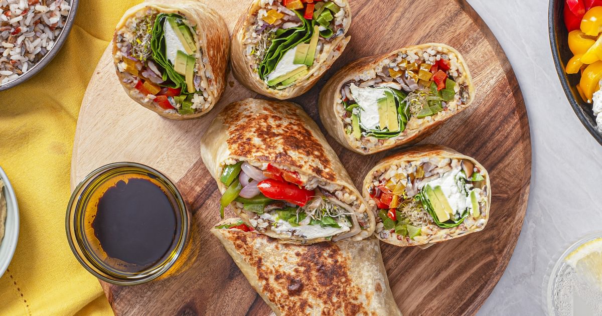 Rice, Veggie and Goat Cheese Wrap | RiceSelect®
