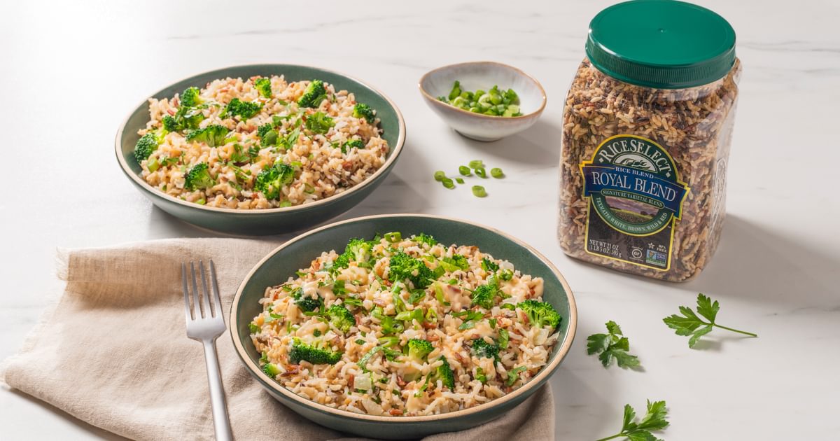 Royal Broccoli Cheese Rice Pilaf | RiceSelect®