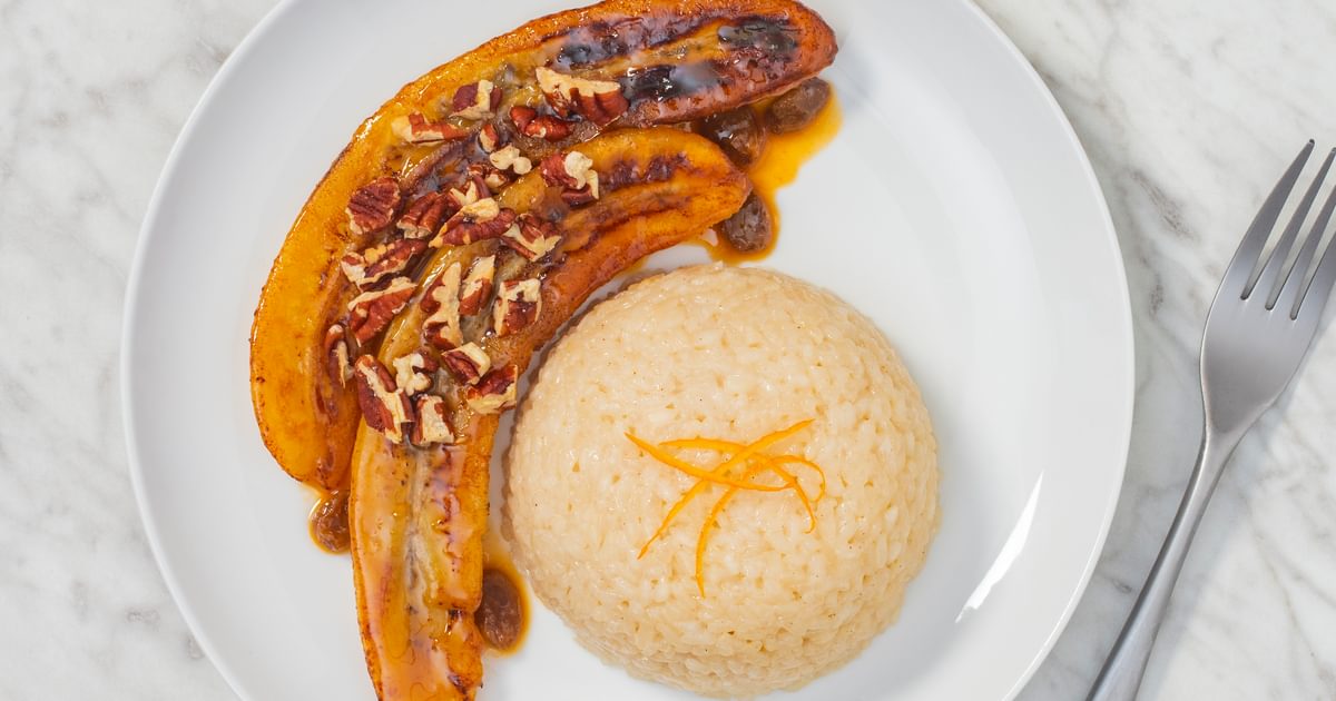 Sweet Sticky Rice Recipe With Caramelized Bananas | RiceSelect®
